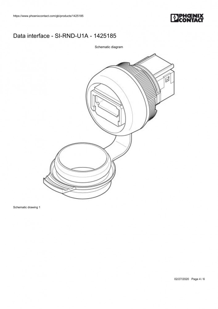 Phoenix Contact 1425185 technical document page 4