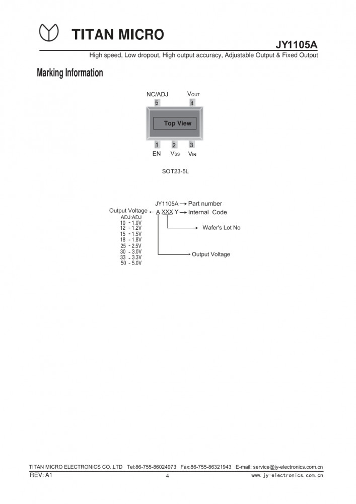 JY1105A datasheet page 4