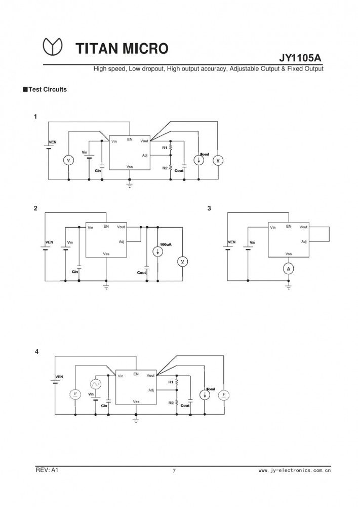 JY1105A datasheet page 7