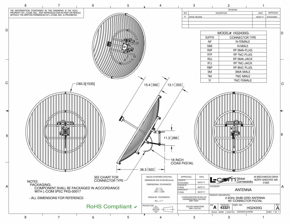 HG2430G technical document page