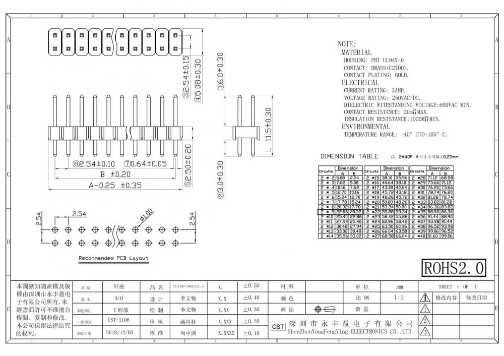 CST CS-1106-2*9(L11.5) technical drawing