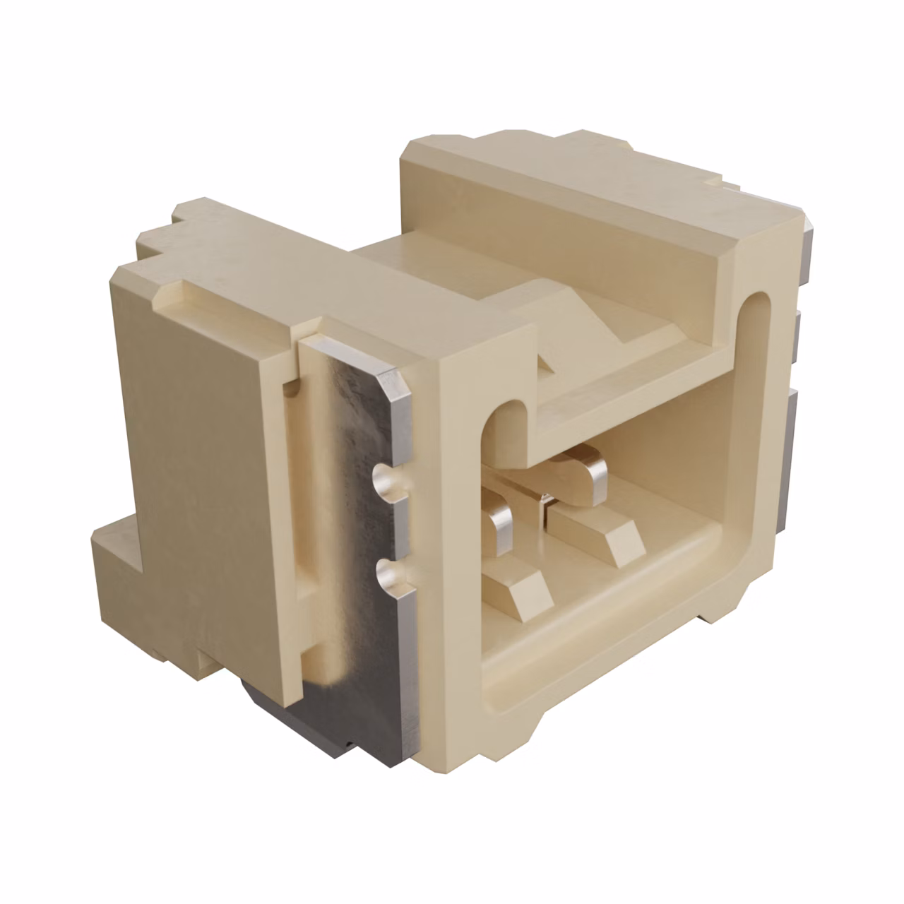 Micro-Lock 1.25mm Pitch Single-Row Right-Angle Header, Beige, 2 Circuits for sale