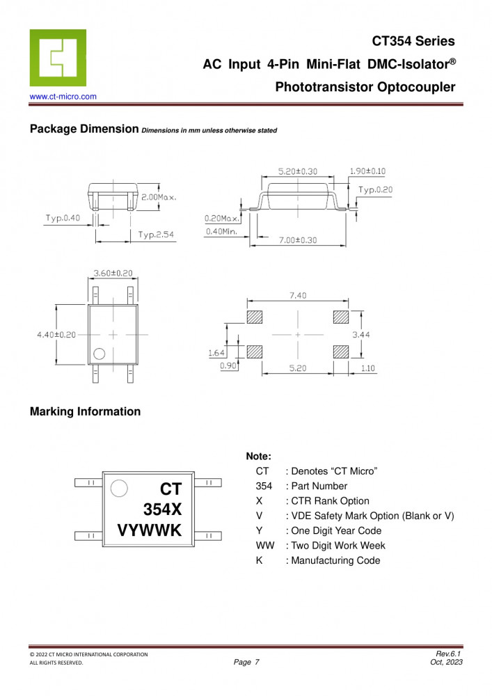 CT354 datasheet page 7