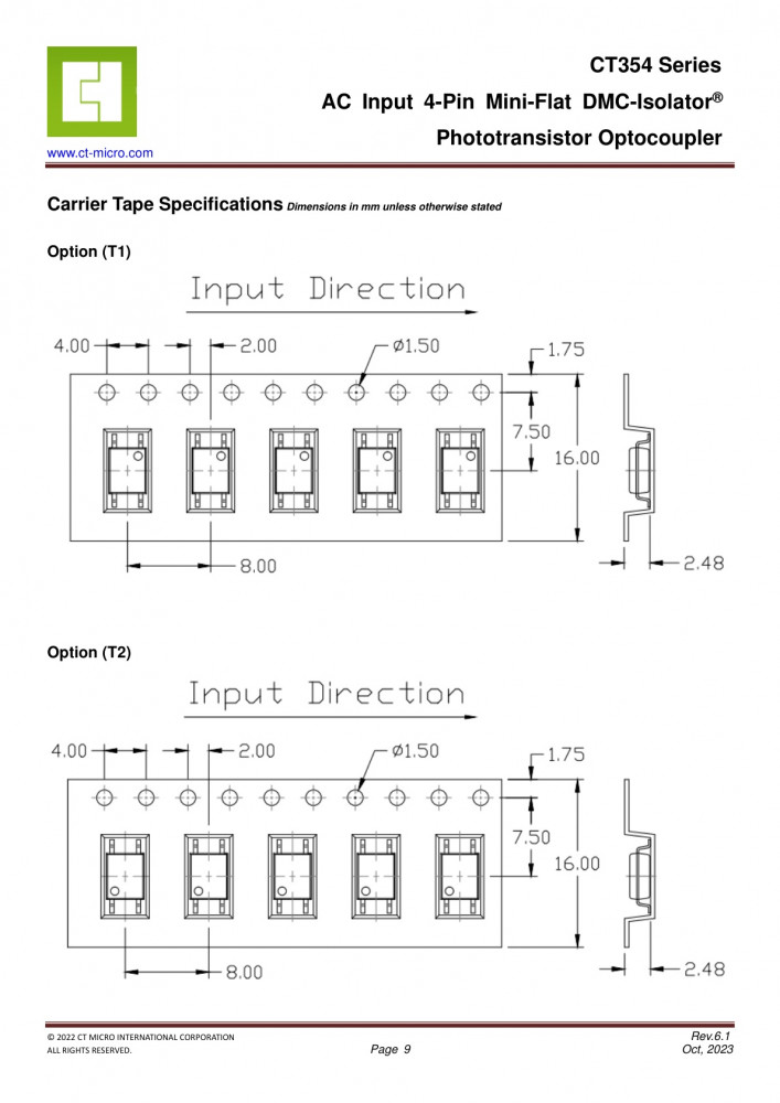 CT354 datasheet page 9