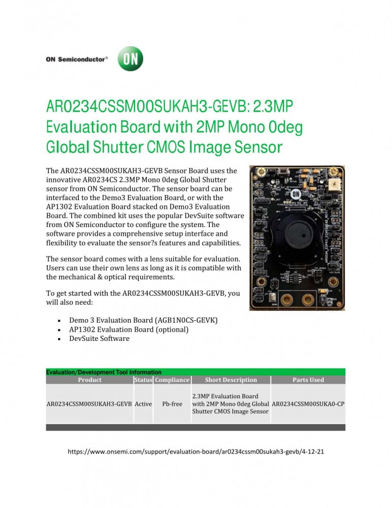 AR0234CSSM00SUKAH3-GEVB technical document preview