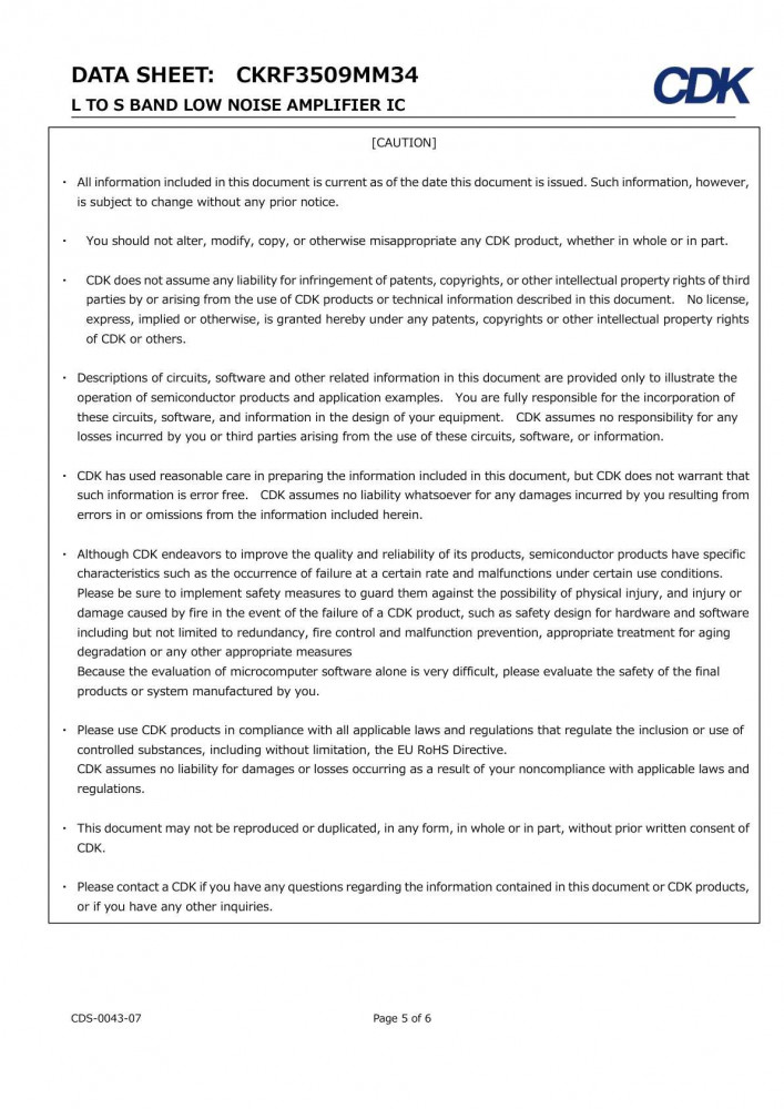 CKRF3509MM34 technical document page 5