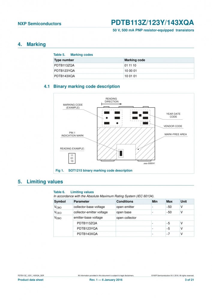 PDTB113ZQAZ datasheet page 4