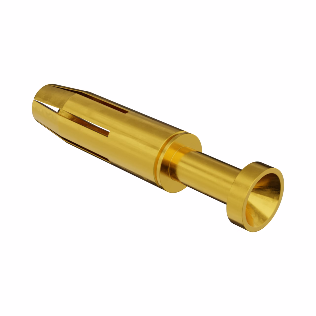Heavy-Duty Turned Crimp Contact for 16A Inserts and Modules, Female, Gold  (Au) Plated Copper Alloy, 1.00mm² (18 AWG), 100 per Bag for sale