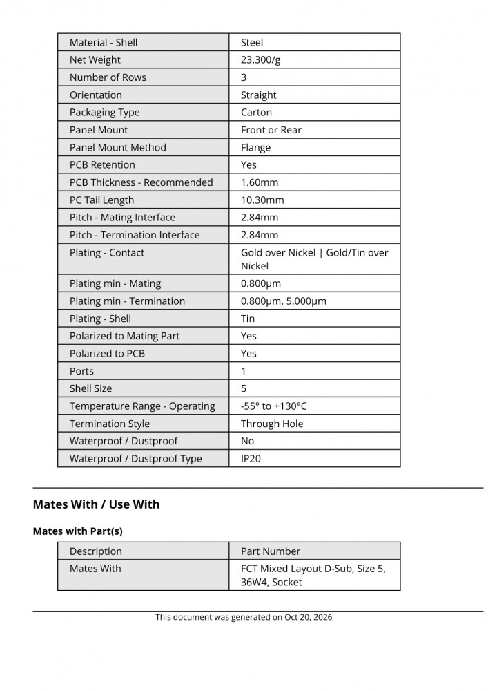 MOLEX 1731071001 technical drawing page 3
