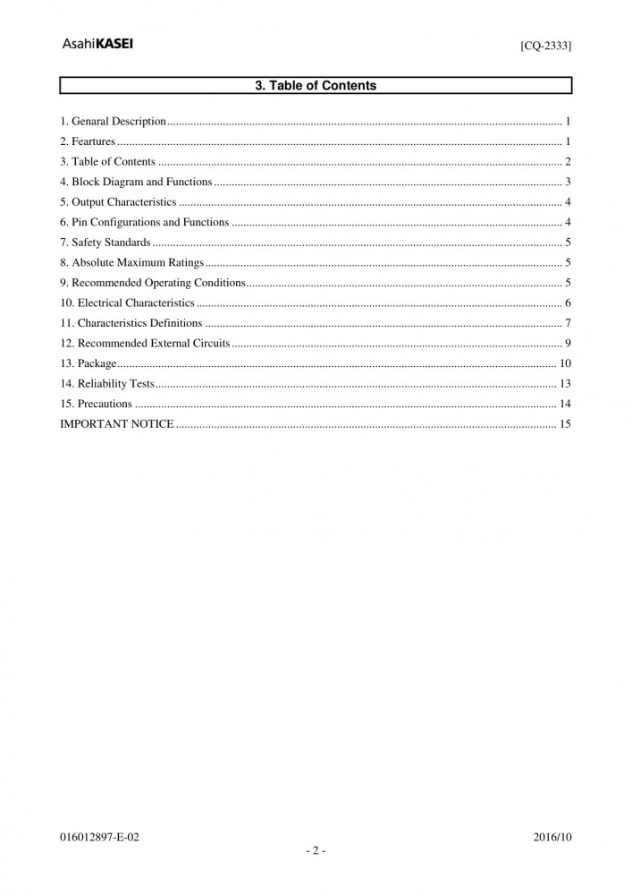 CQ-2333 datasheet page 2
