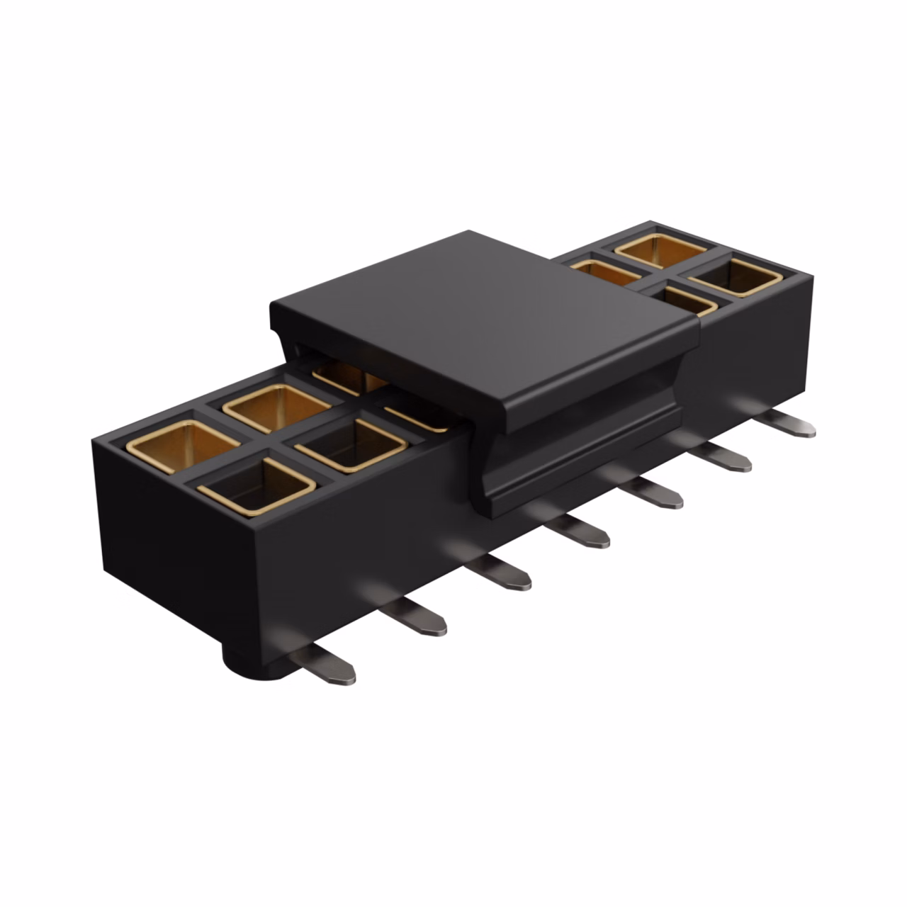 2.00mm Pitch Milli-Grid Receptacle, Surface Mount, Bottom Entry, 0.38µm Gold (Au) Plating, 16 Circuits, with Pick-and-Place Cap, with Peg, Tape and Reel, Lead-Free