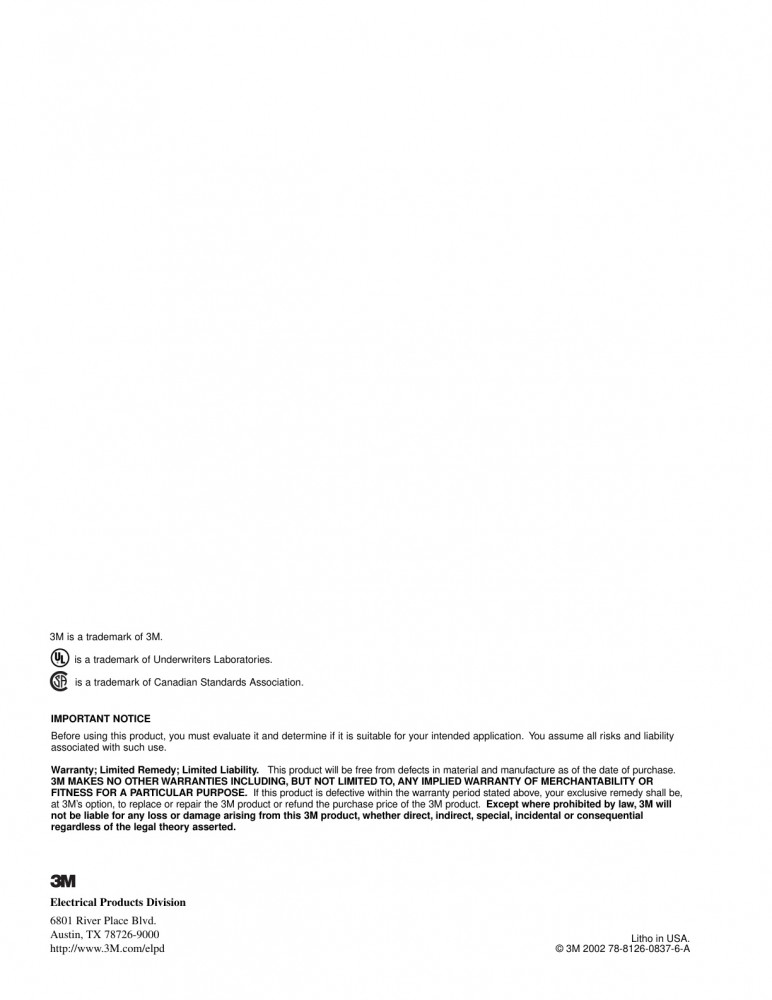 3M 11-14S Specialty Terminals data sheet page 4