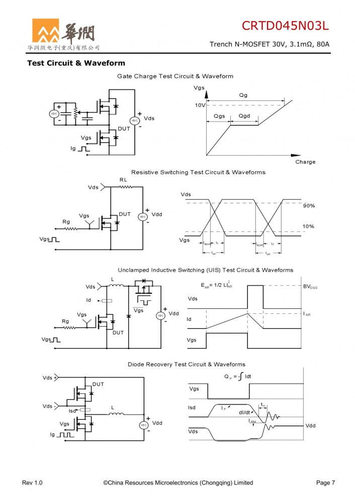 CRTD045N03L datasheet page 7
