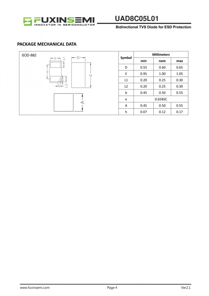 UAD8C05L01 technical document page 4