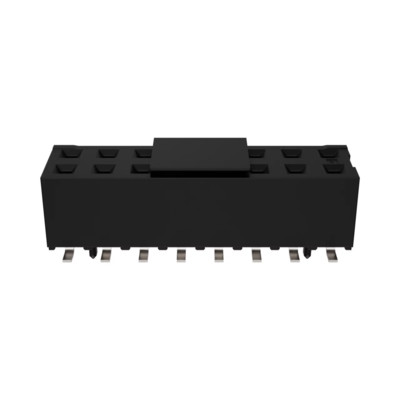 Milli-Grid Vertical Receptacle, 2.00mm Pitch, Dual Row, Surface Mount, Top/Bottom Entry, with Press-fit Plastic Pegs, with Cap, Tube, 0.75µm Gold (Au) Plating, 16 Circuits, Lead-Free for sale