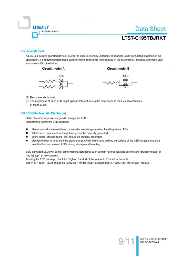 LTST-C195TBJRKT datasheet page 10