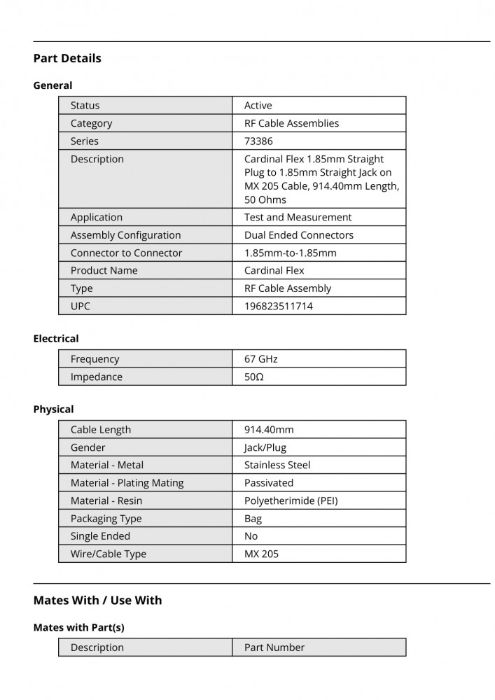 MOLEX 732390512 technical document preview, page 2