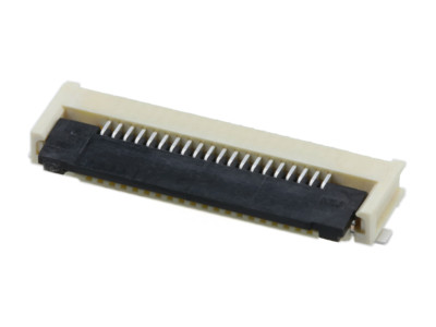 Easy-On FFC/FPC Connector, 0.50mm Pitch, 1.90mm Height, Single Bottom Contact (FS19), Right-Angle, Surface Mount, ZIF, 7 Circuits, Tin-Bismuth Plating