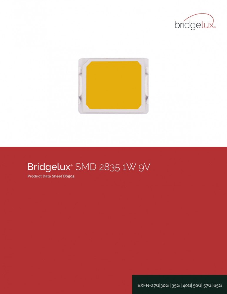 Bridgelux SMD 2835 datasheet page 1