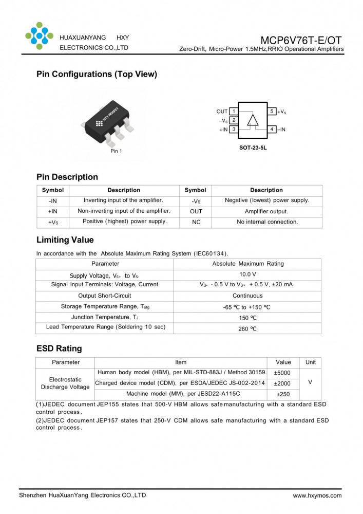 MCP6V76T-E/OT-HXY datasheet page 2