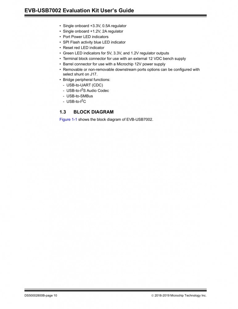 EVB-USB7002 User's Guide page 10