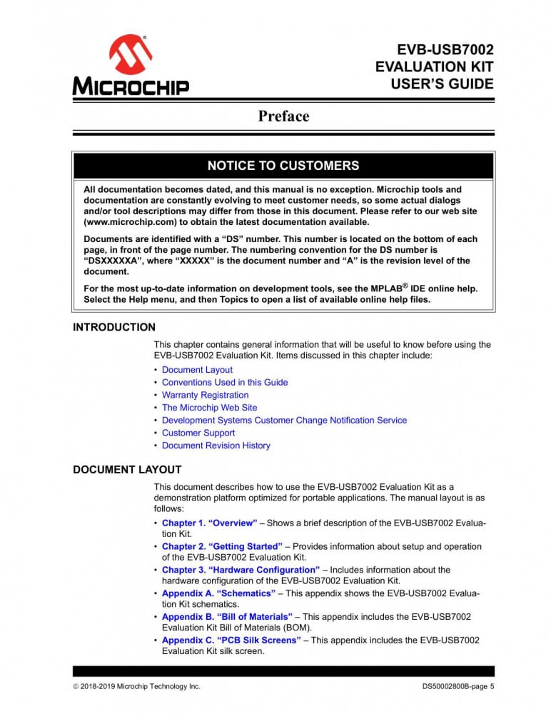 EVB-USB7002 User's Guide page 5