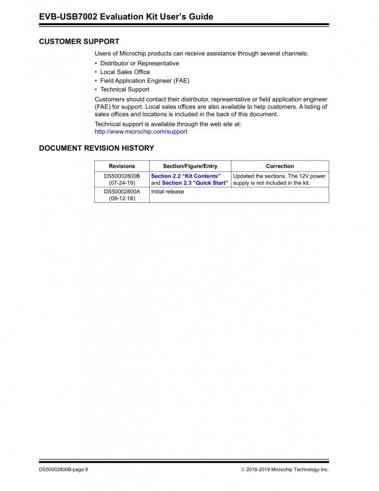 EVB-USB7002 User's Guide page 8