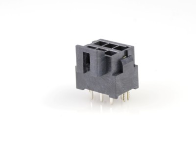 Ultra-Fit Vertical Header, 3.50mm Pitch, Dual Row, 6 Circuits, with Solder Clips, Tin (Sn) Plating, Natural, Glow-Wire Capable, Tray