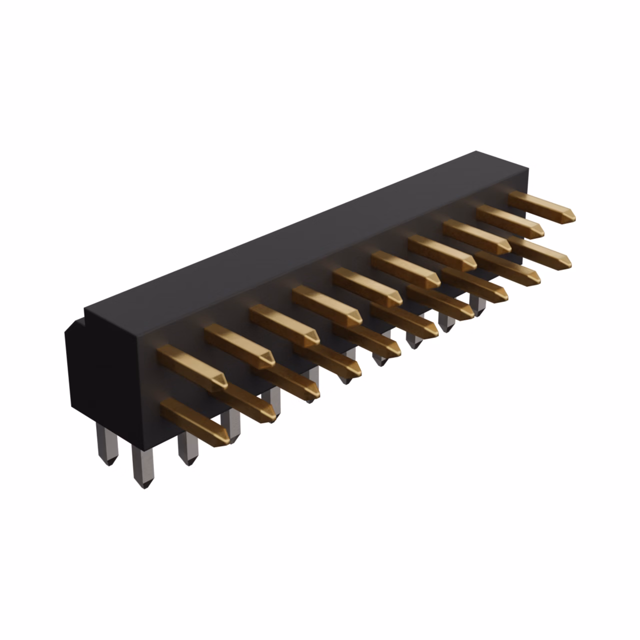 2.00mm Pitch Milli-Grid Header, Right-Angle, Through Hole, 20 Circuits, 0.38µm Gold (Au) Plating, Mating Pin Length 3.06mm, Tail Length 2.60mm, Tray, Lead-Free for sale