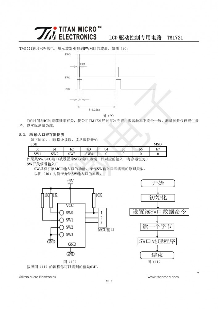 TM1721 datasheet page 9