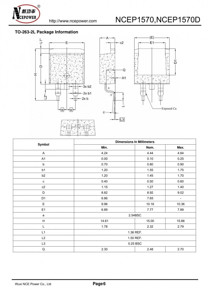 NCEP1570 datasheet page 6