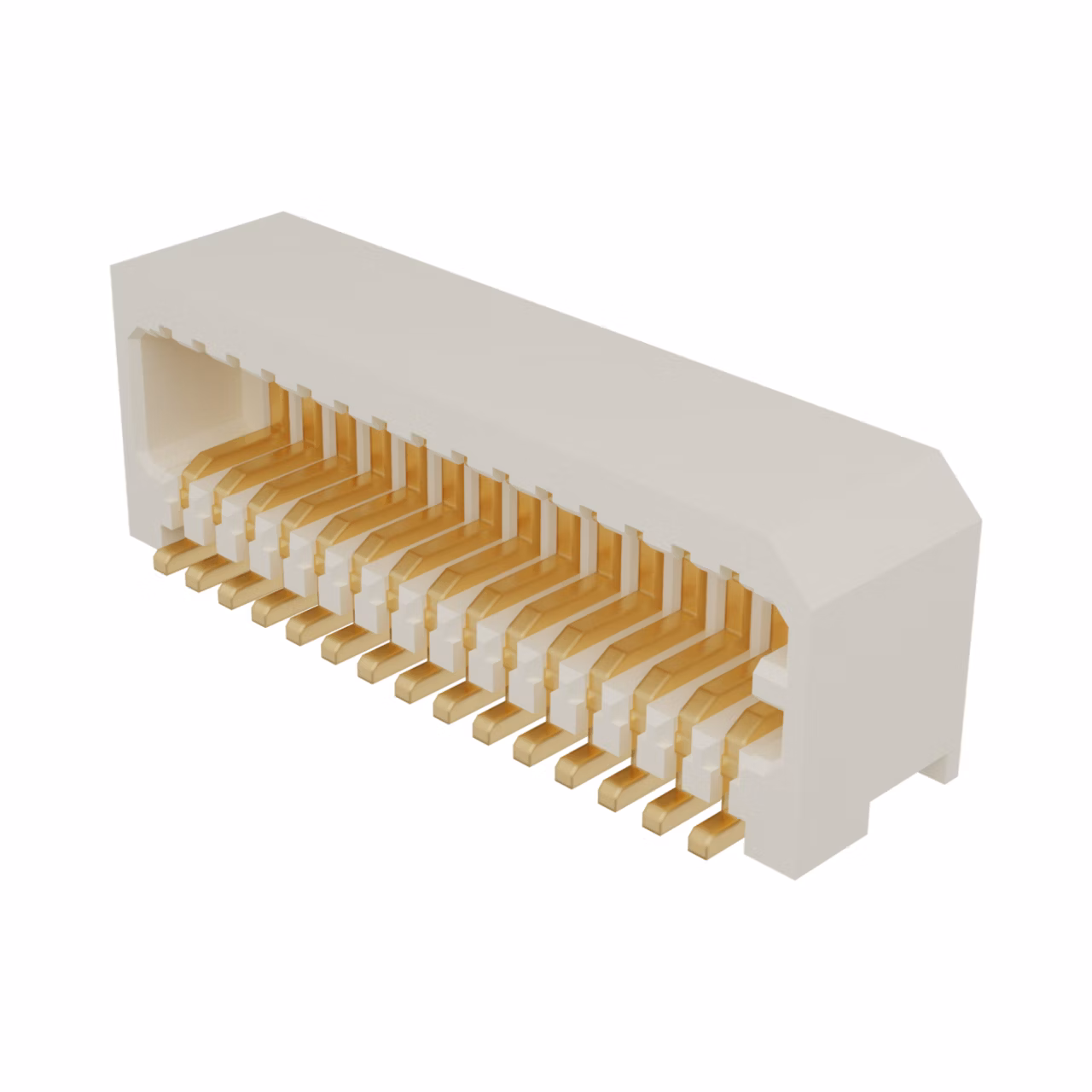 SlimStack Board-to-Board Connector, 0.80mm Pitch, Plug,5.65mm Mated Height, 30 Circuits, Right-Angle, without Boss, Gold Plating for sale