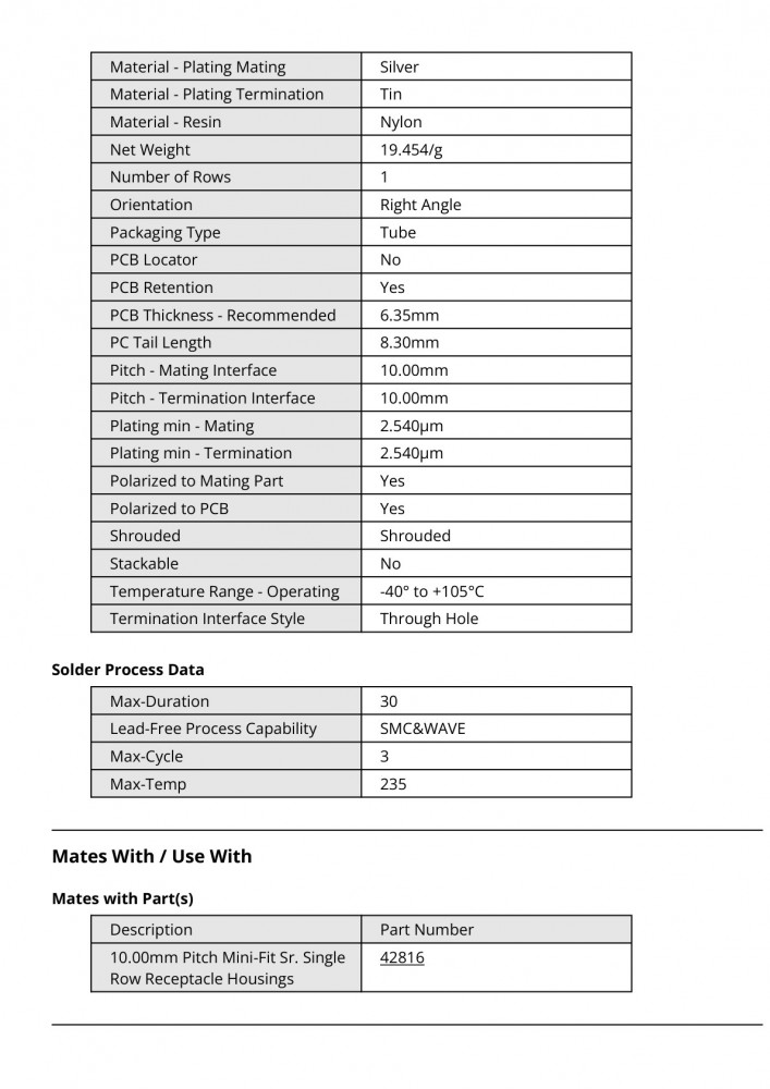 Technical document page 3 for Molex 428206244