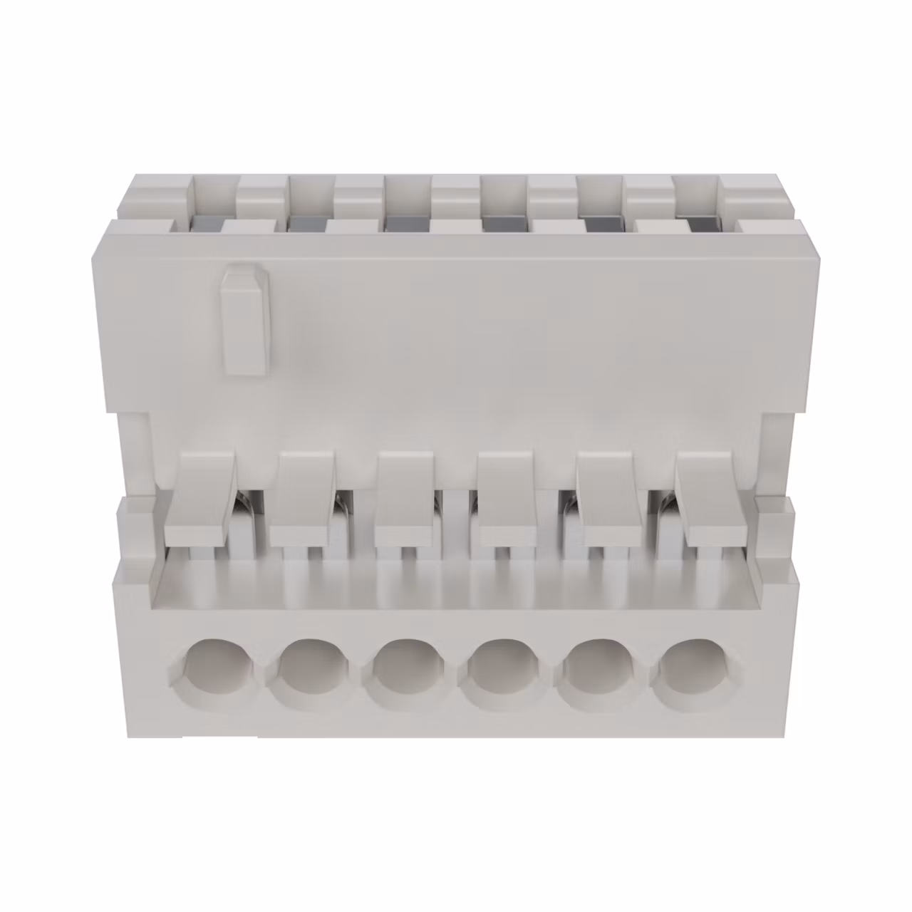 Appli-Mate RAST 2.5 IDT Housing, 2.50mm Pitch, Direct/Indirect, Female, 6 Circuits, Position Keys A, C, D, E, F and G Removed for sale