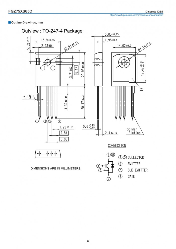 FGZ75XS65C datasheet page 6