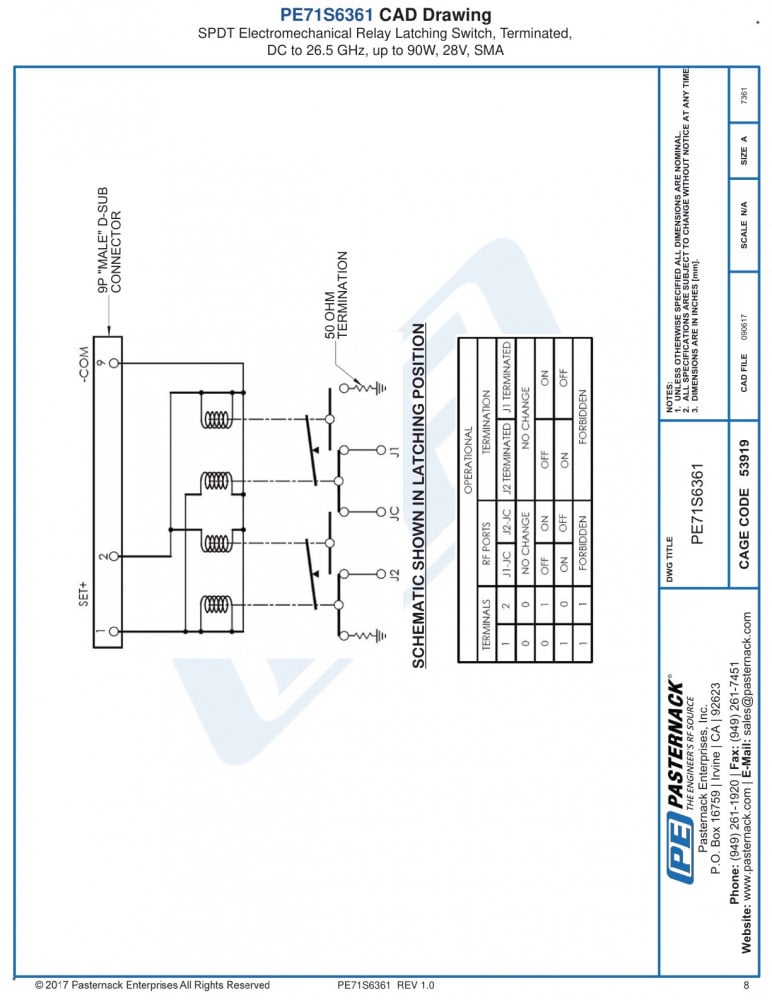 PE71S6361 technical document page 8