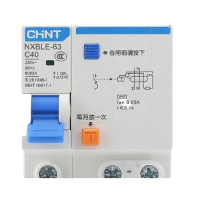 CHINT NXBLE-125 2P C100A Miniature Residual Current Circuit Breaker