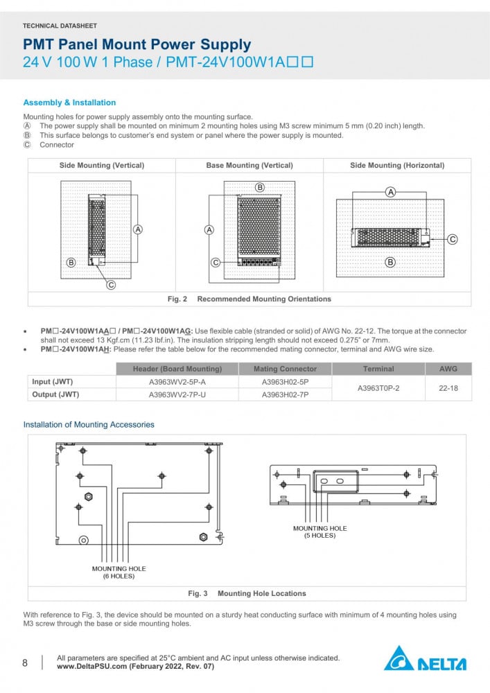 DELTA PMT datasheet page 8