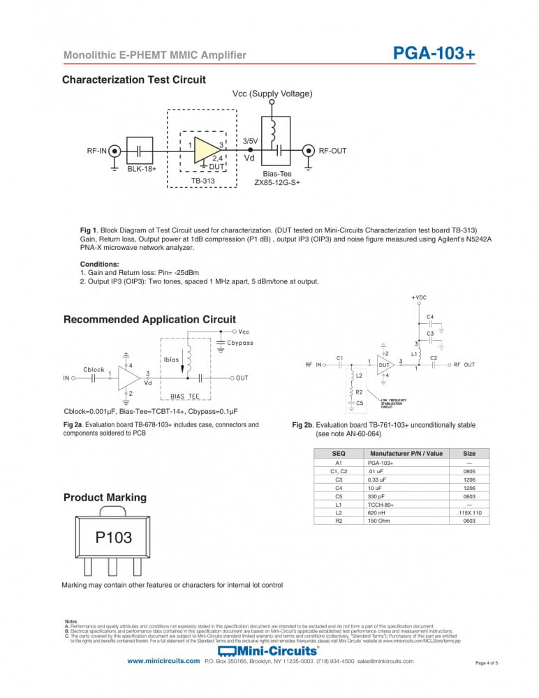 PGA-103+ datasheet page 4
