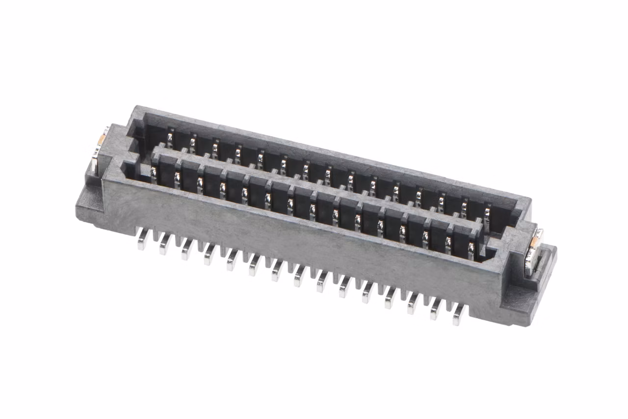 Zero-Hachi Header, 0.80mm Pitch, Dual Row, Vertical, Surface Mount, Matte Tin (Sn) Plating, Friction Lock, 26 Circuits, Tape and Reel for sale