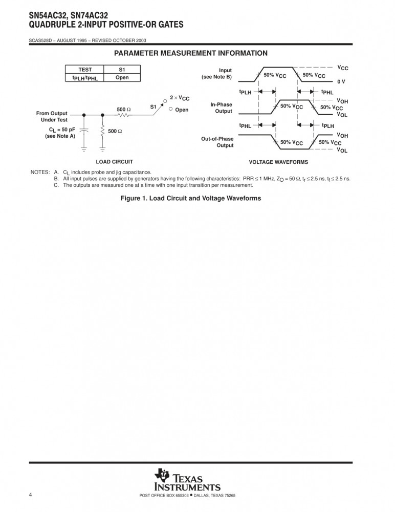54AC32/Q2A datasheet page 5
