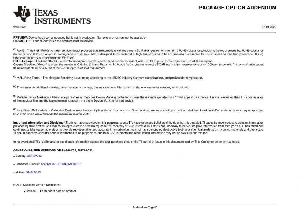 54AC32/Q2A datasheet page 7