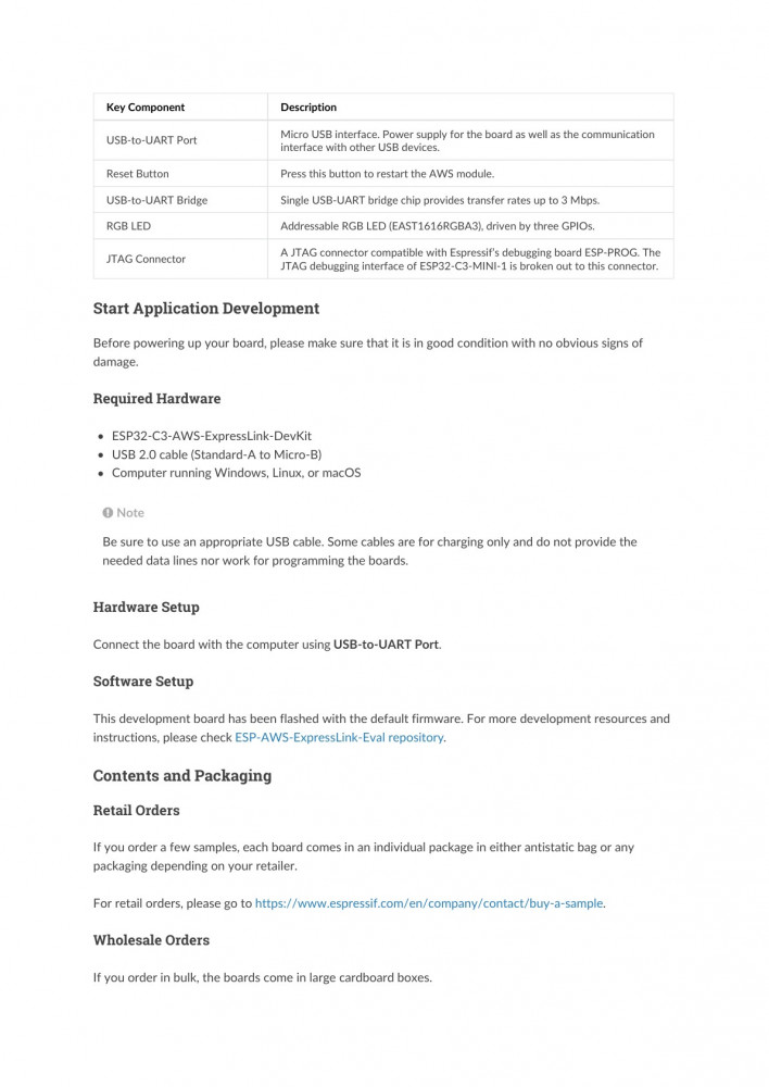 ESP32-C3-AWS-ExpressLink-DevKit document page 3