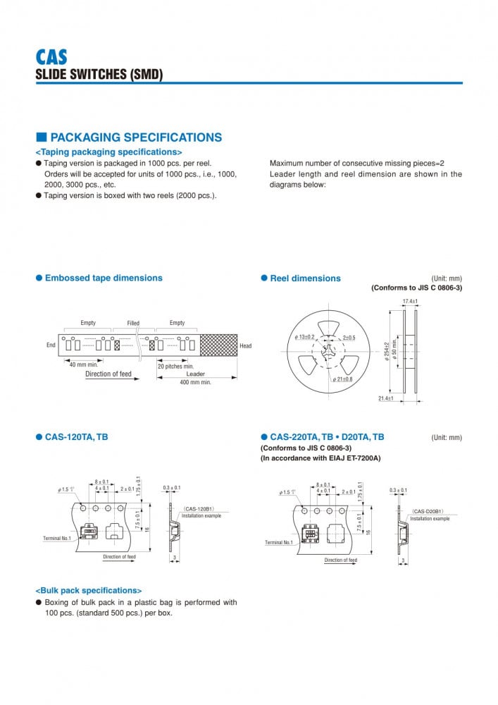 CAS-D20B1 datasheet page 6