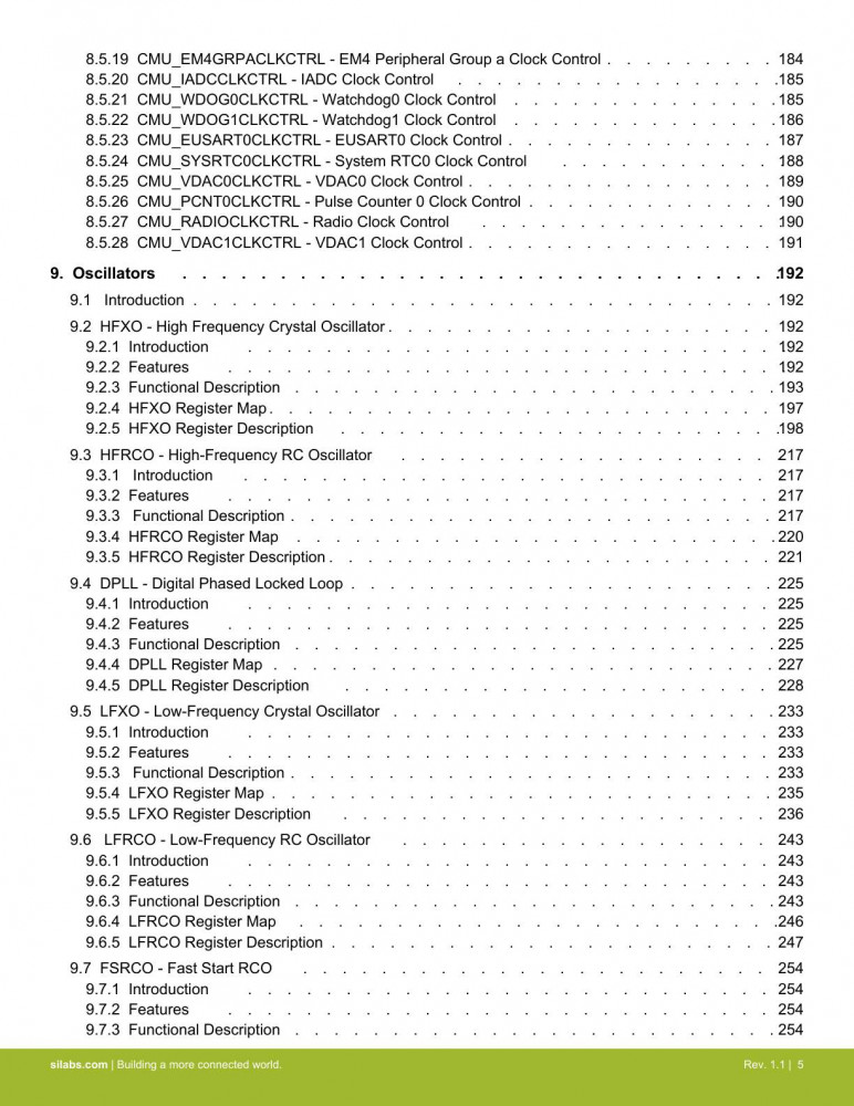 EFR32xG24 reference manual page 5