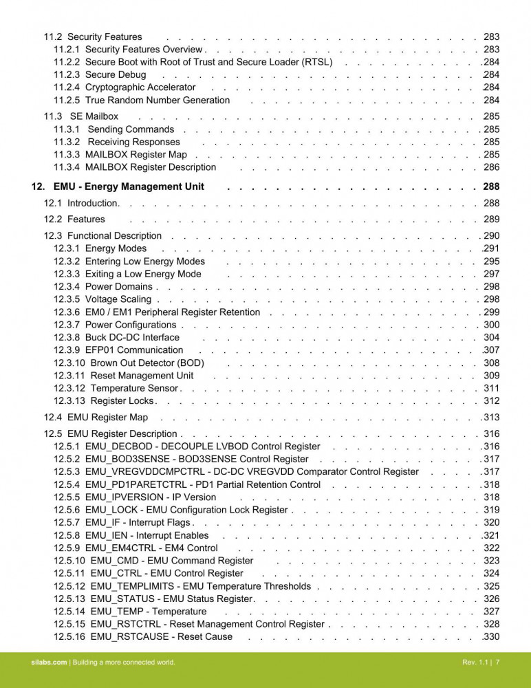 EFR32xG24 reference manual page 7