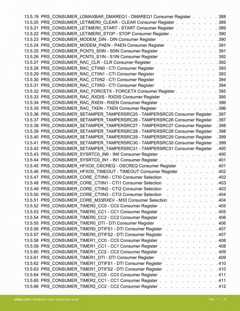 EFR32xG24 reference manual page 9