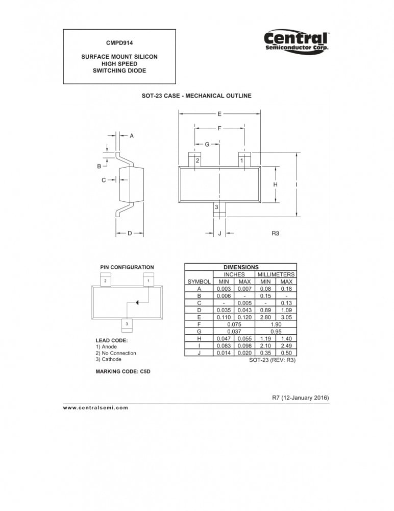 CMPD914 datasheet page 2