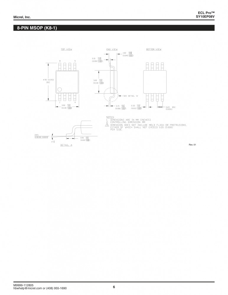 SY10EP08V datasheet page 6