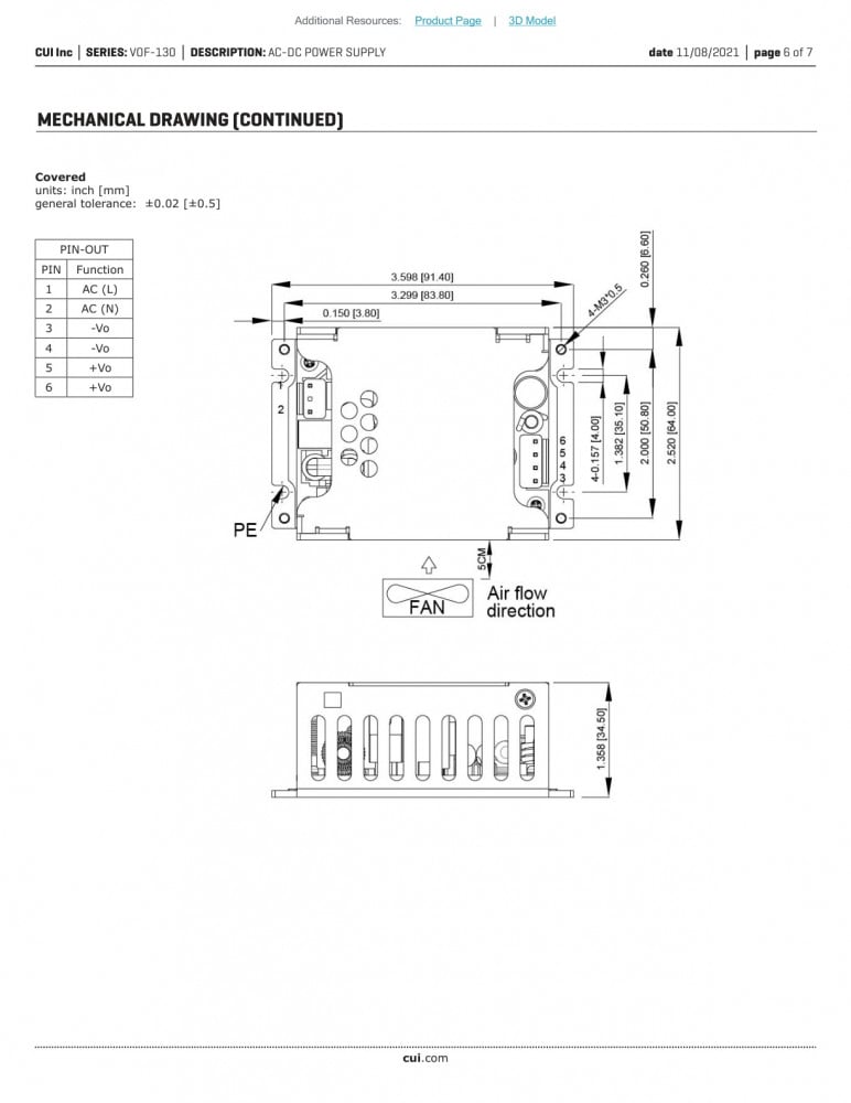 VOF-130-48-BP datasheet page 6